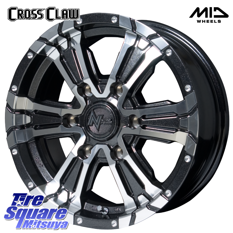 MANARAY MID ナイトロパワー CROSS CLAW ホイール 15インチ の詳細情報 | タイヤスクエアミツヤ